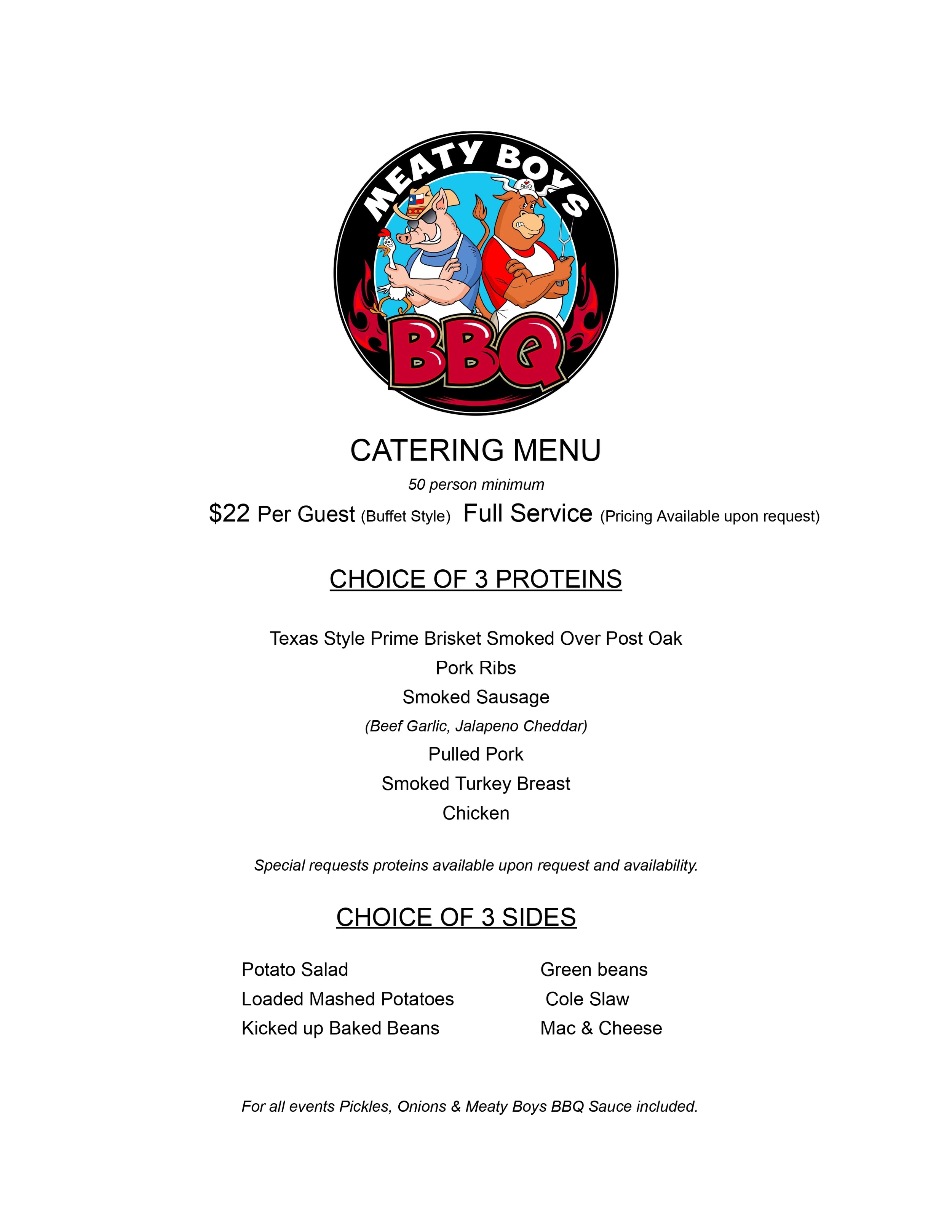 Menus – Meaty Boys BBQ